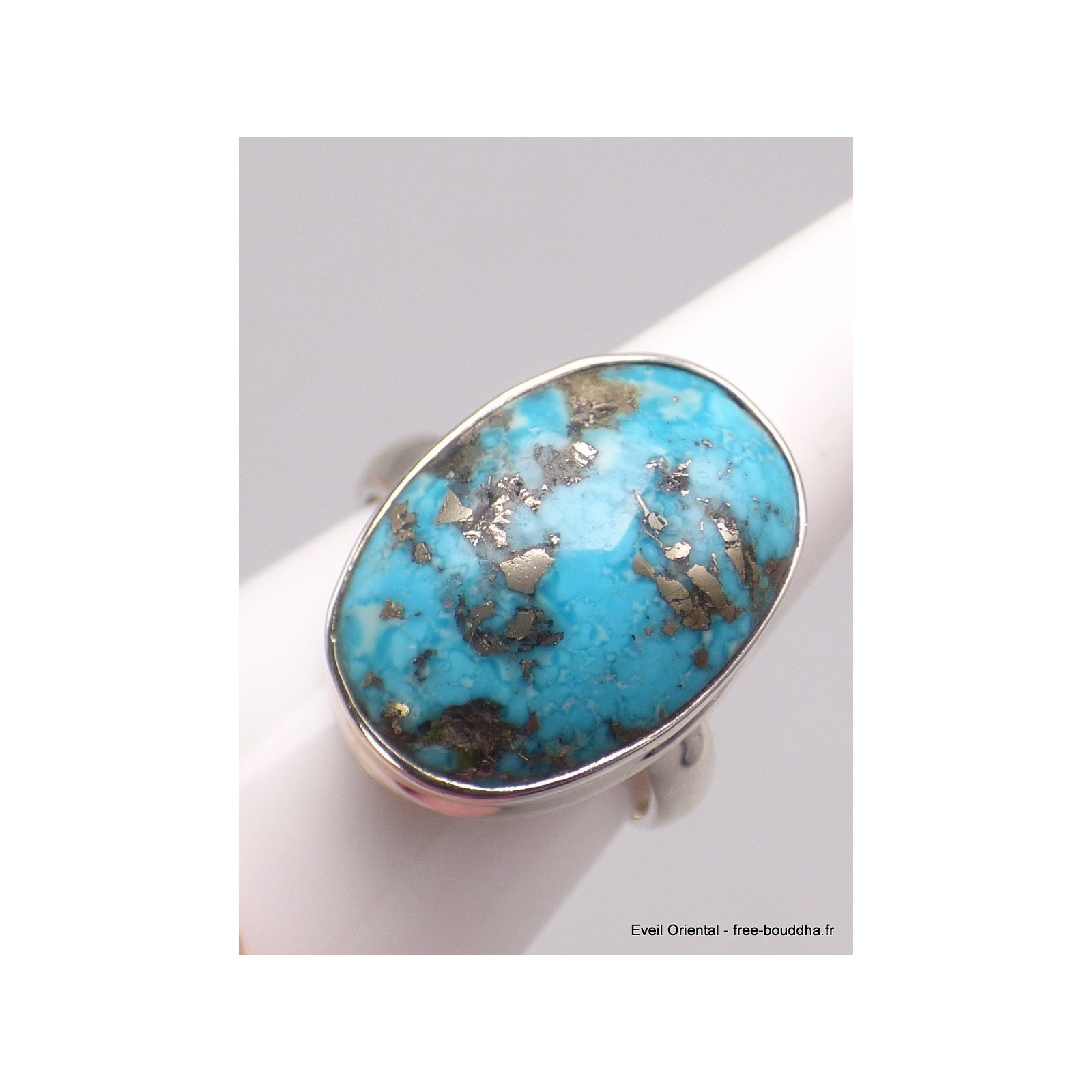 Bague Turquoise Nishapur authentique femme homme 63