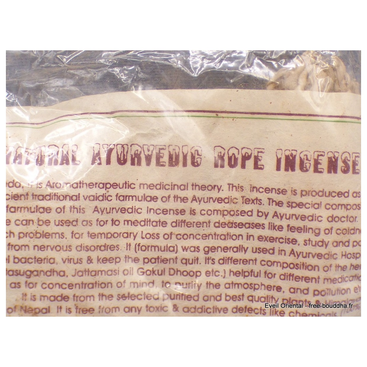 Encens cordelette anti-stress en tresses, médecine e